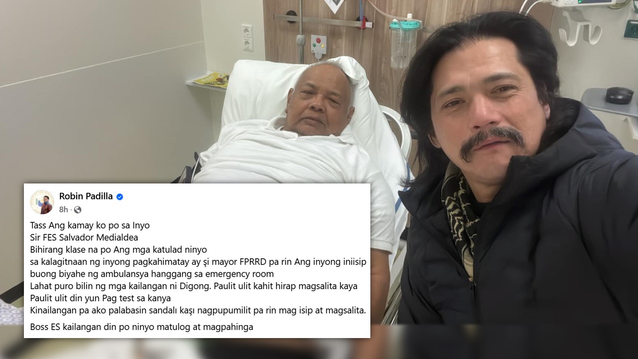Lagay ng kalusugan ni Atty. Salvador Medialdea, ibinahagi ni Sen. Robin ...