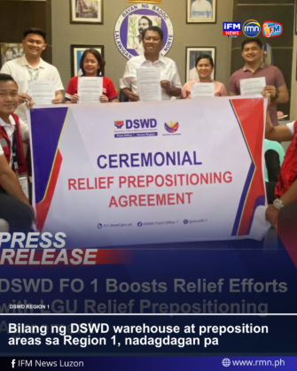 BILANG NG DSWD WAREHOUSE AT PREPOSITION AREAS SA REGION 1, NADAGDAGAN ...