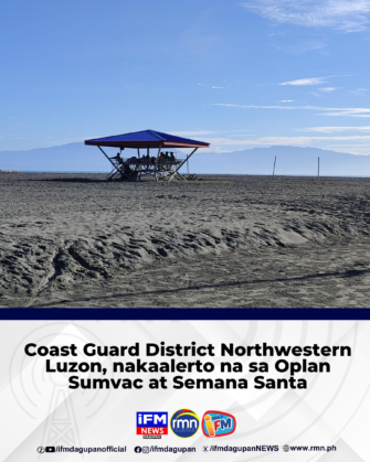 COAST GUARD DISTRICT NORTHWESTERN LUZON, NAKAALERTO NA SA OPLAN SUMVAC ...