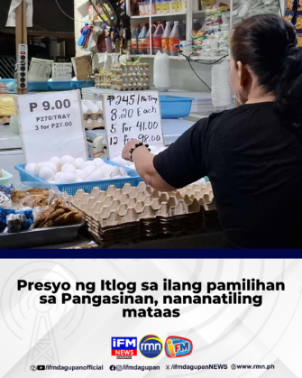 PRESYO NG ITLOG SA ILANG PAMILIHAN SA PANGASINAN, NANANATILING MATAAS - RMN Networks