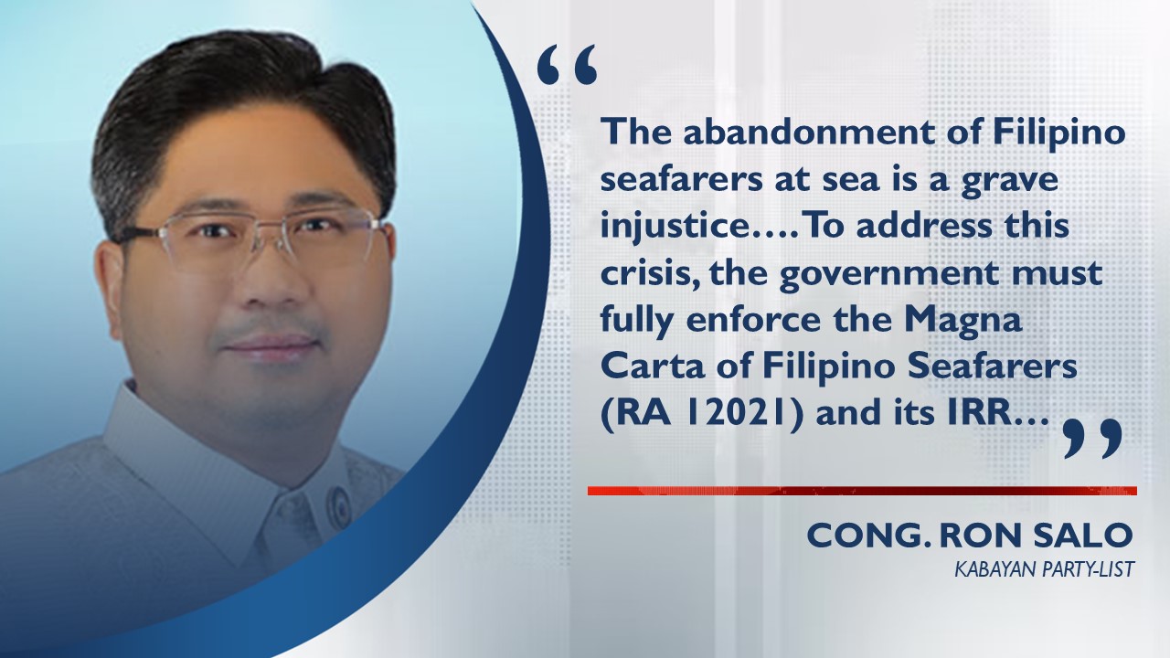 Mahigpit na implementasyon ng Magna Carta of Filipino Seafarers, solusyon sa mga kaso ng pag ...