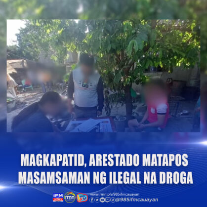 𝗠𝗔𝗚𝗞𝗔𝗣𝗔𝗧𝗜𝗗, 𝗔𝗥𝗘𝗦𝗧𝗔𝗗𝗢 𝗠𝗔𝗧𝗔𝗣𝗢𝗦 𝗠𝗔𝗦𝗔𝗠𝗦𝗔𝗠𝗔𝗡 𝗡𝗚 𝗜𝗟𝗘𝗚𝗔𝗟 𝗡𝗔 𝗗𝗥𝗢𝗚𝗔 - RMN Networks