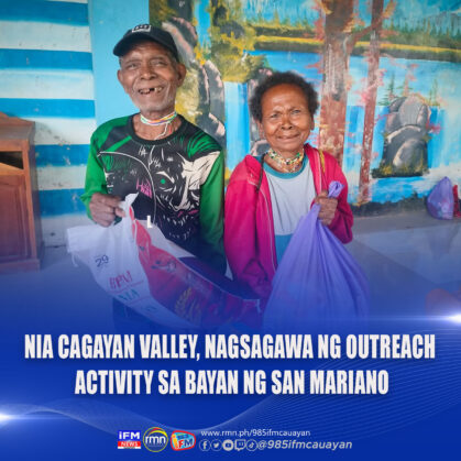 NIA CAGAYAN VALLEY, NAGSAGAWA NG OUTREACH ACTIVITY SA BAYAN NG SAN ...