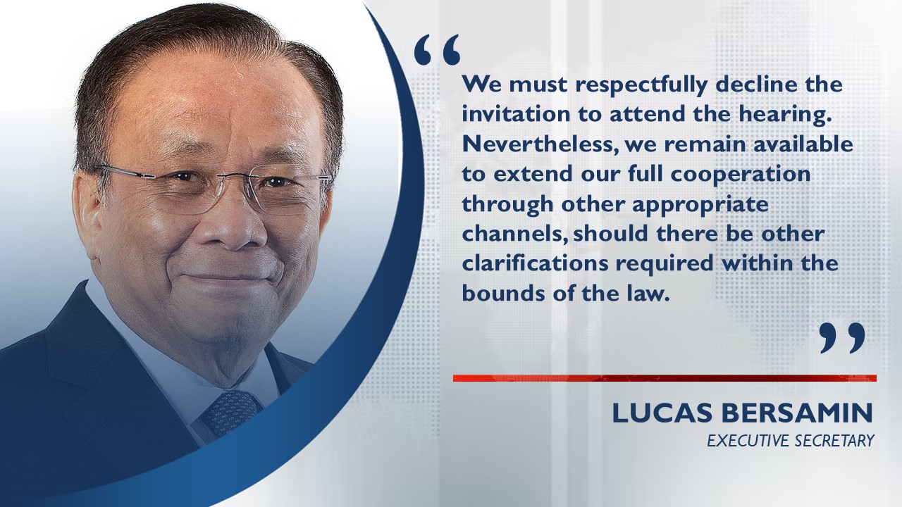 Malacañang, magpapadala ng bagong liham sa Senado ngayong umaga kaugnay sa hindi pagdalo ng mga ...