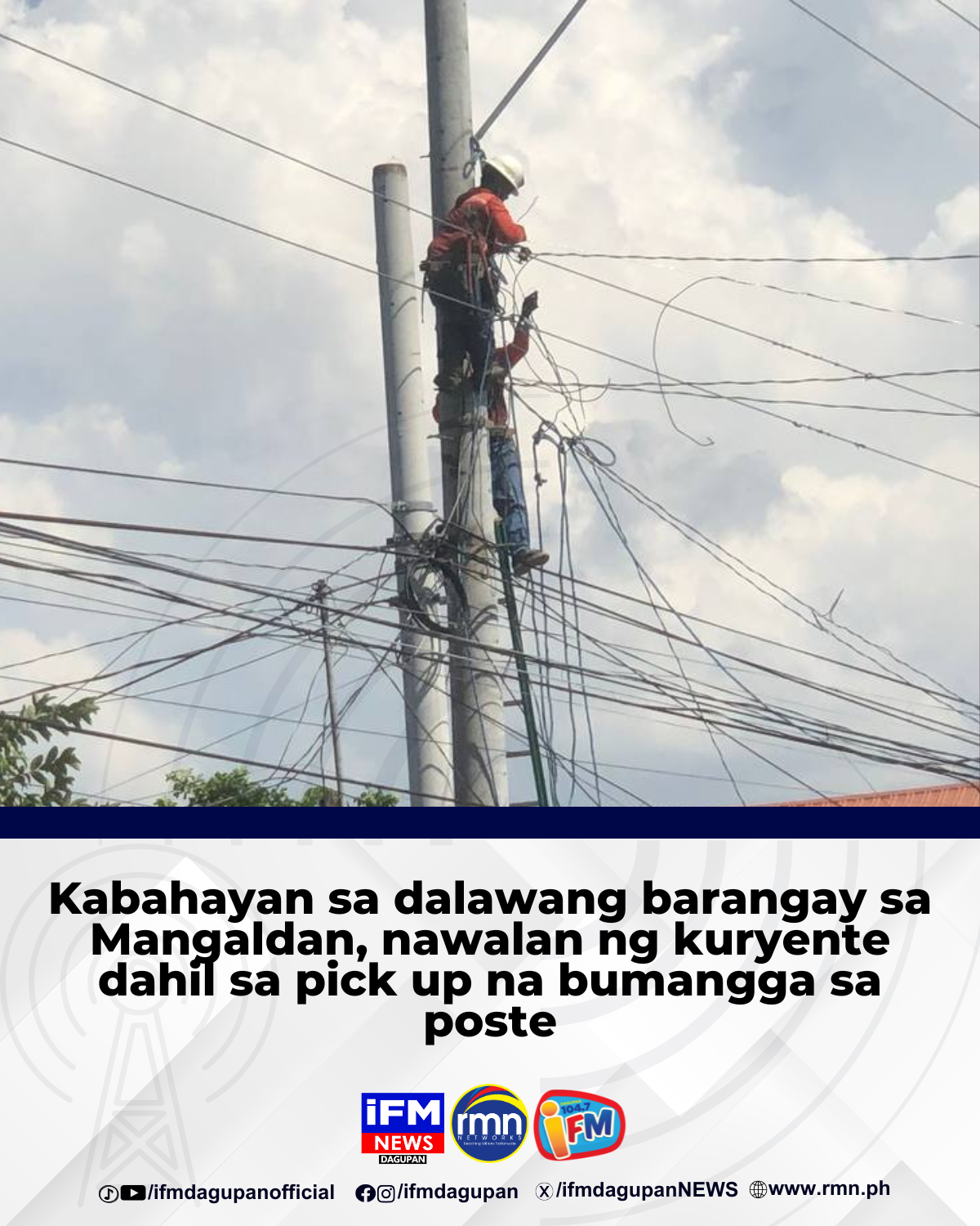 KABAHAYAN SA DALAWANG BARANGAY SA MANGALDAN, NAWALAN NG KURYENTE DAHIL ...