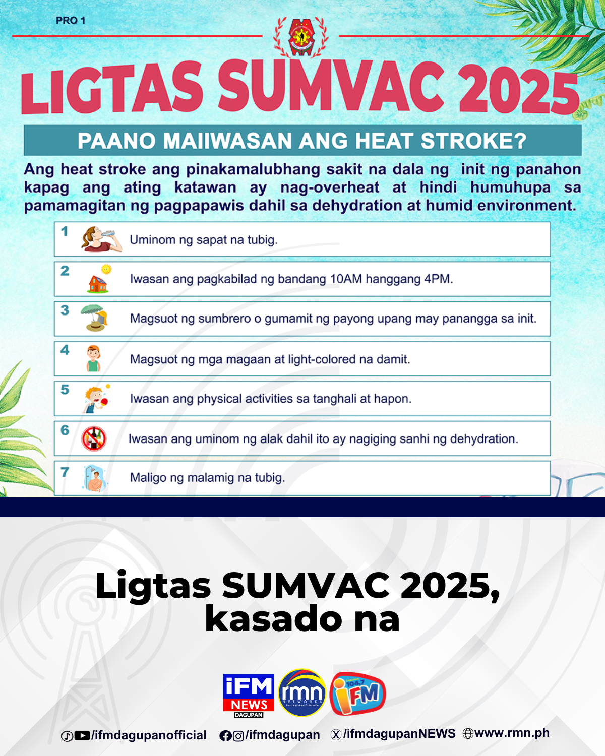 LIGTAS SUMVAC 2025, KASADO NA - RMN Networks