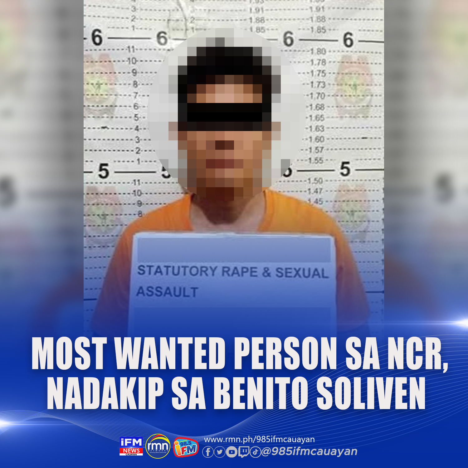 MOST WANTED PERSON SA NCR, NADAKIP SA BENITO SOLIVEN - RMN Networks