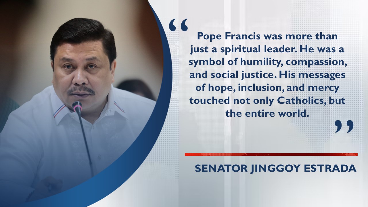 Resolusyon para sa pagkilala kay Pope Francis, inihain sa Senado - RMN ...