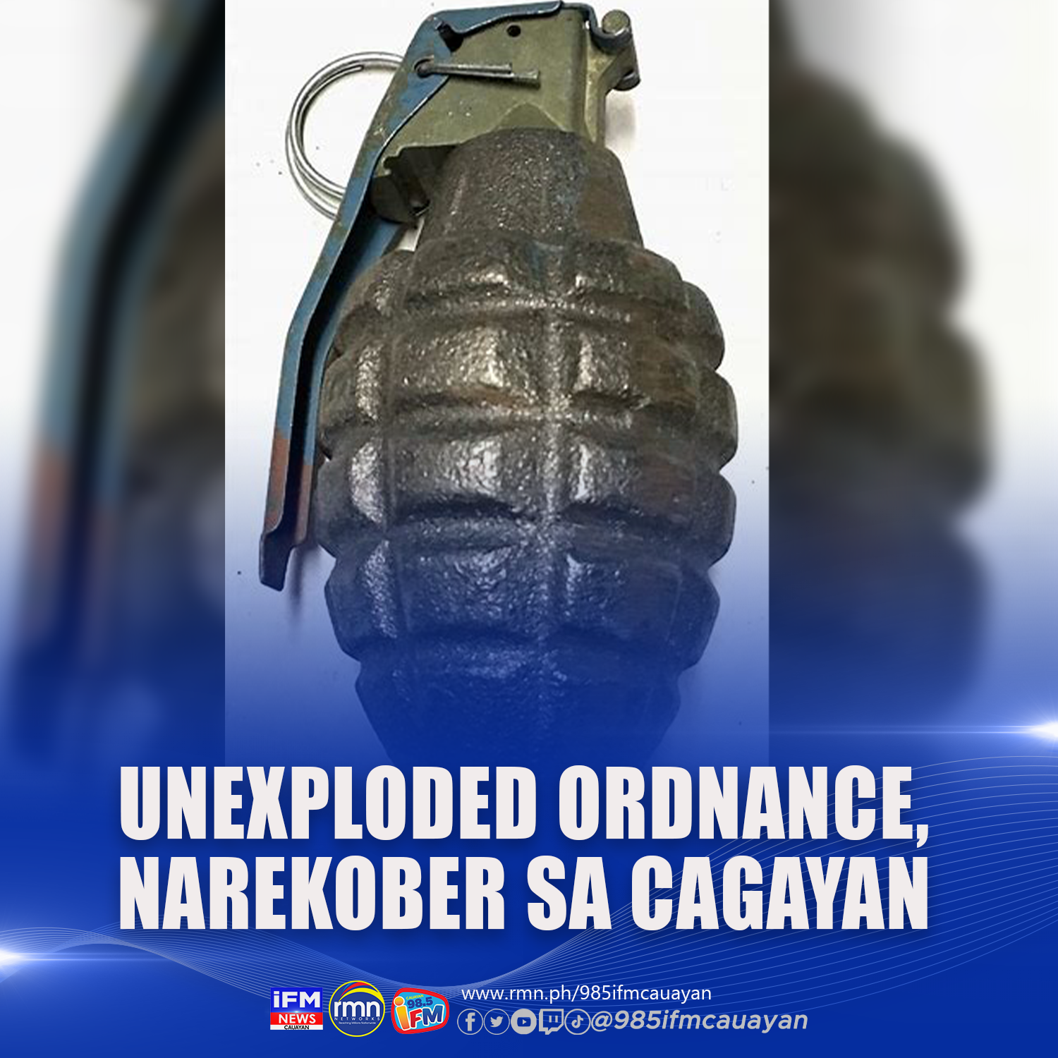 UNEXPLODED ORDNANCE, NAREKOBER SA CAGAYAN - RMN Networks