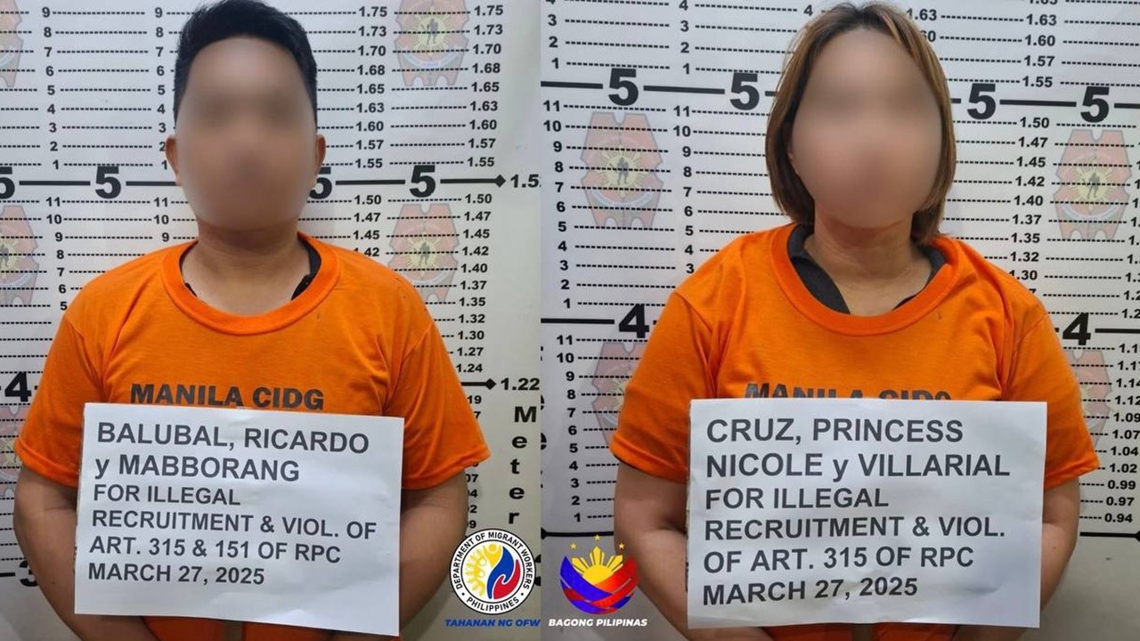 Maglive-in partner na illegal recruiter, arestado sa entrapment operation —DMW - RMN Networks