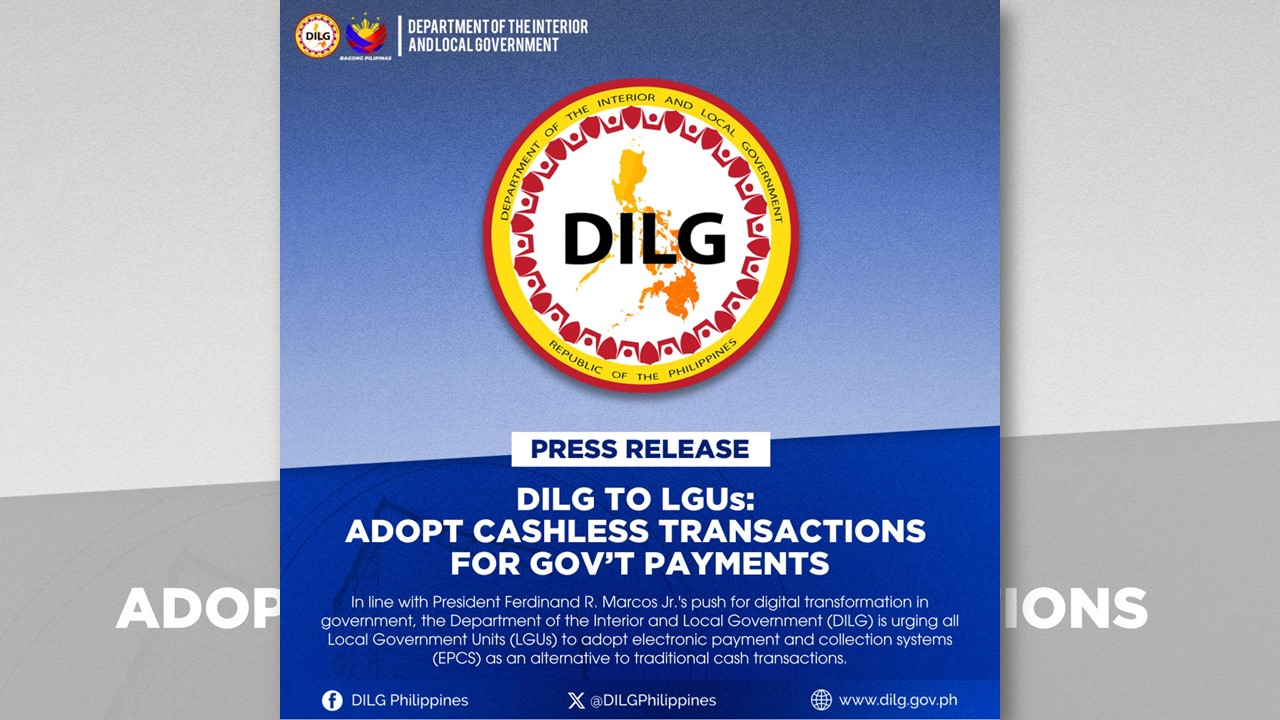 DILG, inatasan ang LGUs na ipatupad cashless payment sa pagbabayad ng ...