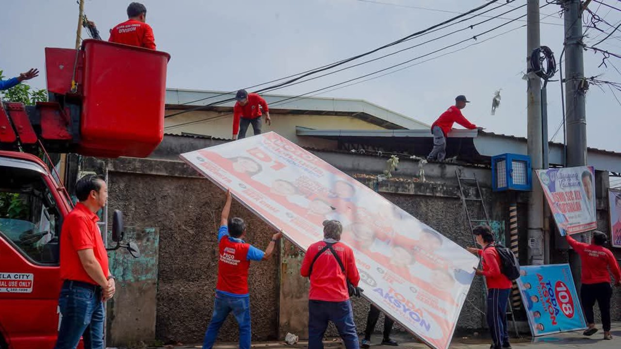 Valenzuela LGU, sinimulan na ang pagbabaklas ng mga campaign posters ...