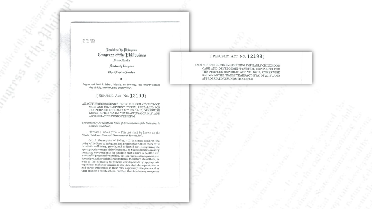 Early Childhood Care and Development Council, palalakasin sa ilalim ng ...