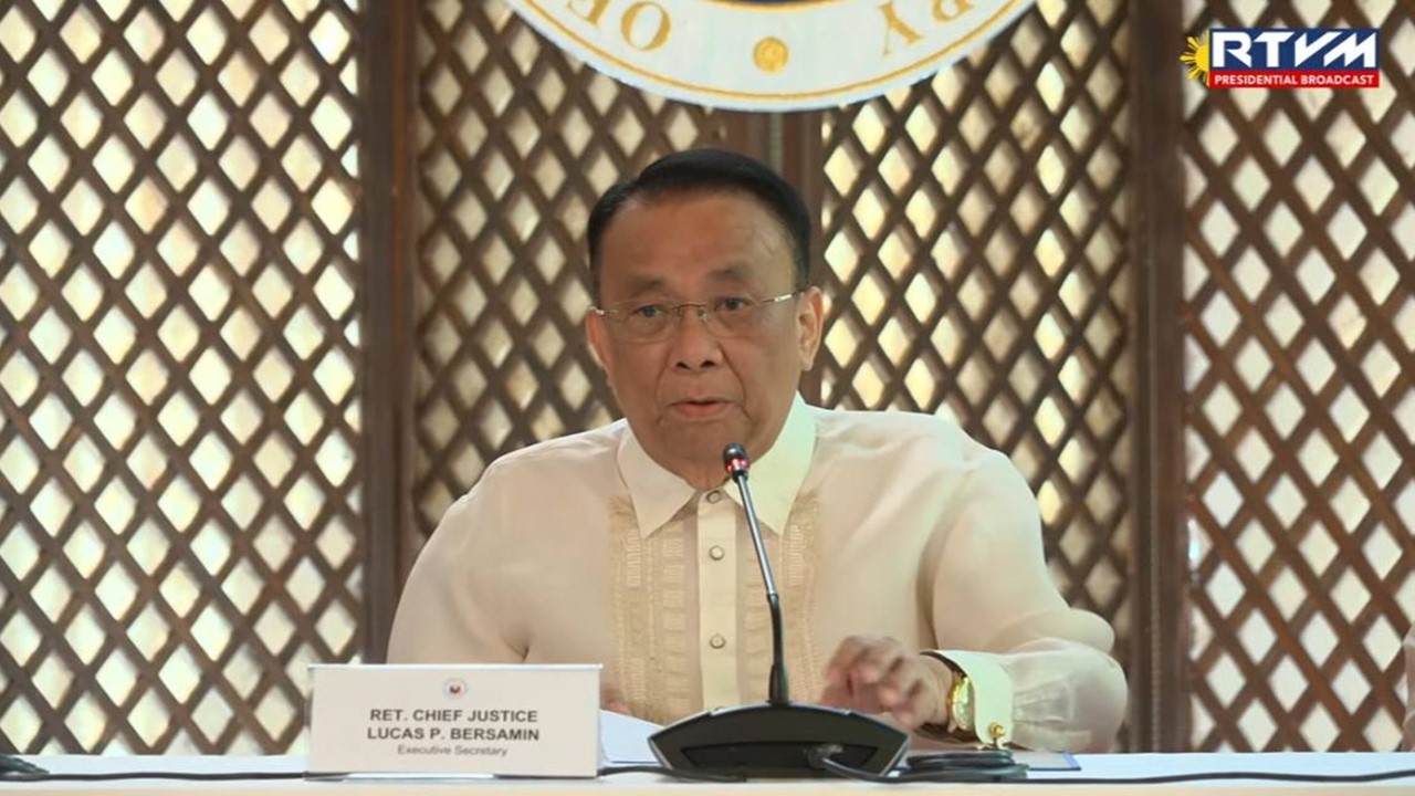 Executive Secretary Bersamin, haharap sa media ngayong hapon para sa update kaugnay sa utos na ...