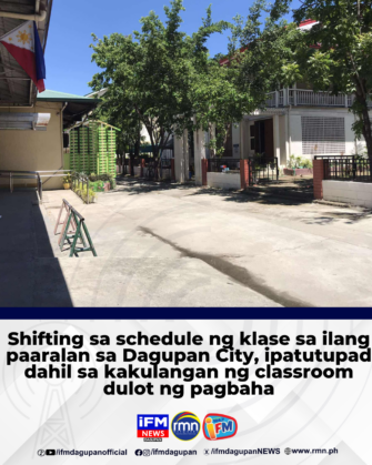 SHIFTING SA SCHEDULE NG KLASE SA ILANG PAARALAN SA DAGUPAN CITY ...