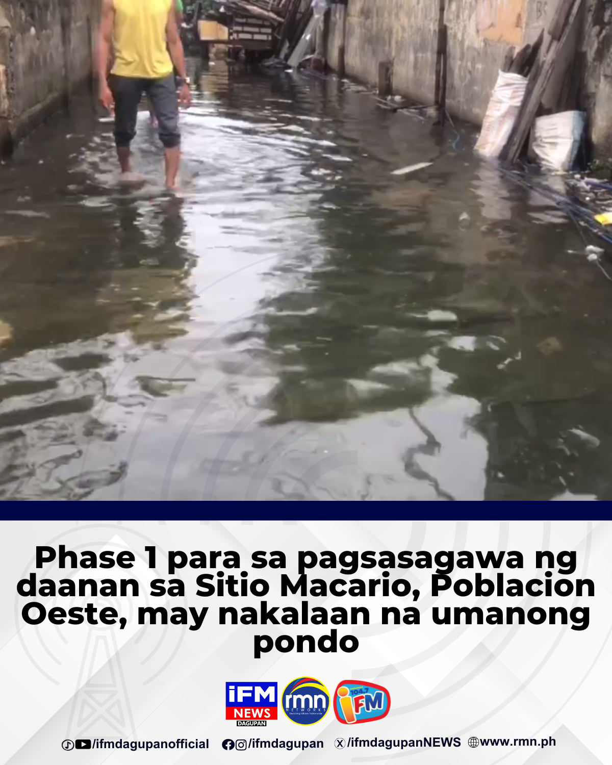 PHASE 1 PARA SA PAGSASAGAWA NG DAANAN SA SITIO MACARIO, POBLACION OESTE ...