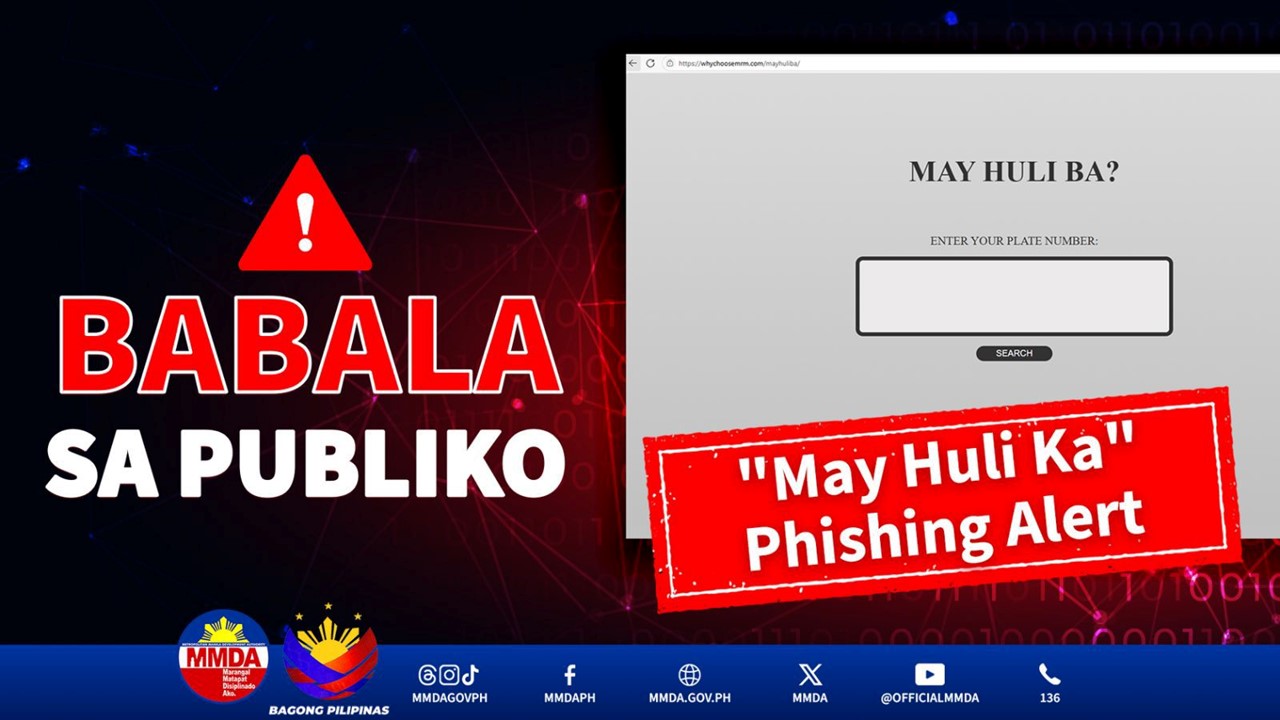 MMDA, pinag-iingat ang publiko laban sa pekeng 'May Huli Ka' website para sa NCAP na nangunguha ...