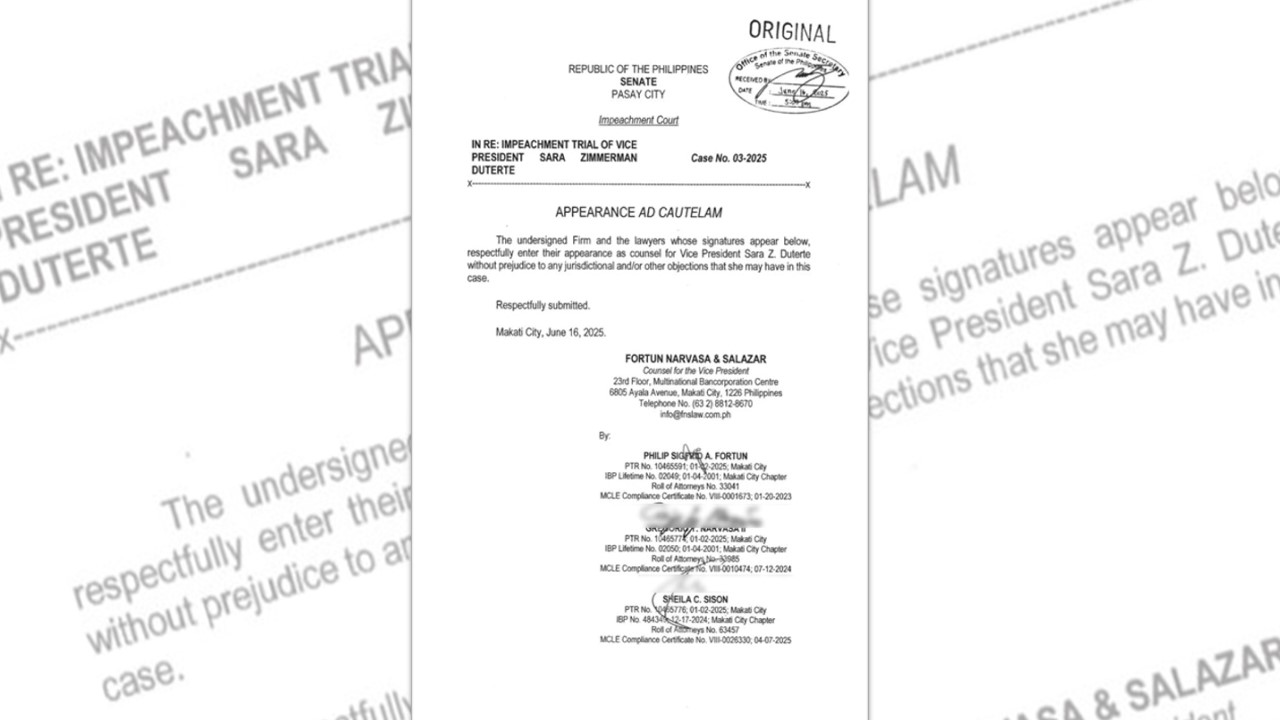 Listahan ng 16 na abogado ni VP Sara Duterte para sa impeachment trial ...