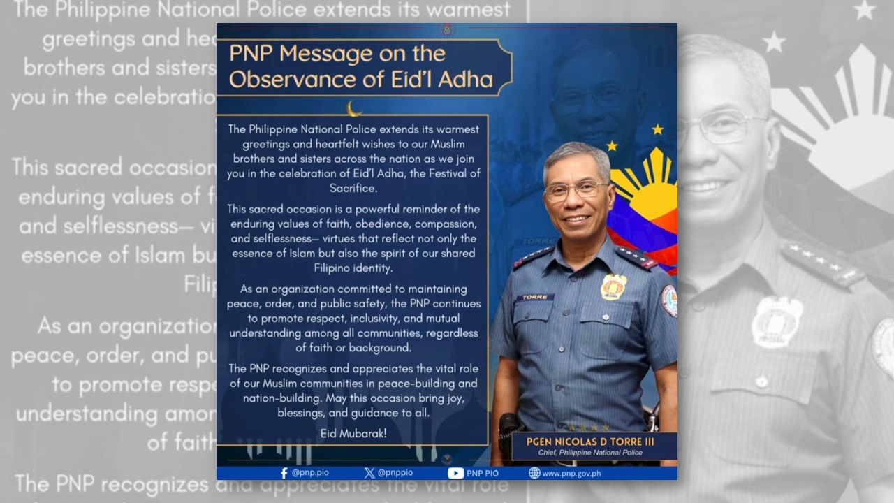 PNP, kinilala ang papel ng Muslim community sa kapayapaan at pag-unlad ...