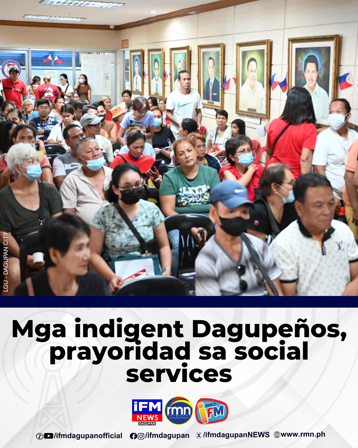 MGA INDIGENT DAGUPEÑOS, PRAYORIDAD SA SOCIAL SERVICES - RMN Networks