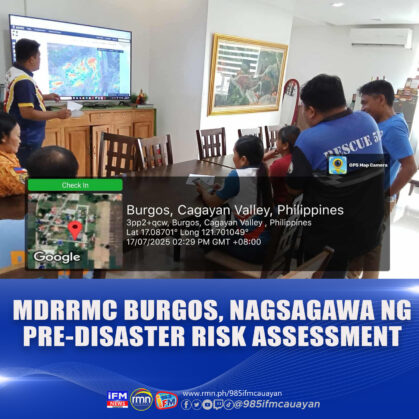 MDRMC BURGOS, NAGSAGAWA NG PRE-DISASTER RISK ASSESSMENT - RMN Networks