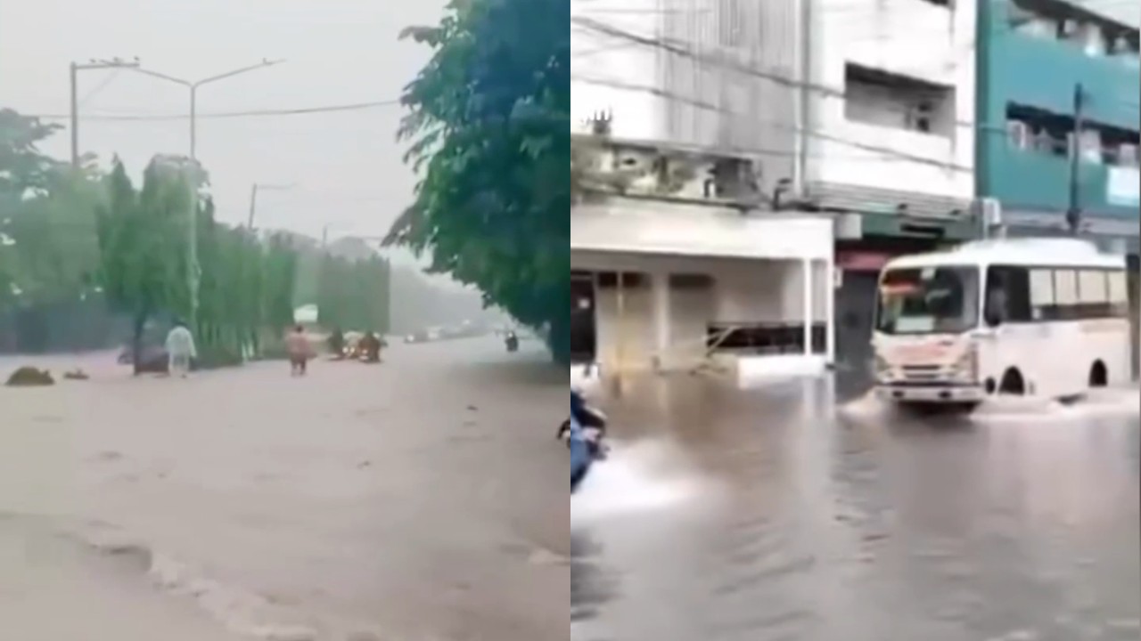 Halos 40 areas sa Luzon, nakararanas ng pagbaha dahil sa pag-ulan na dulot ng Bagyong Bising at ...