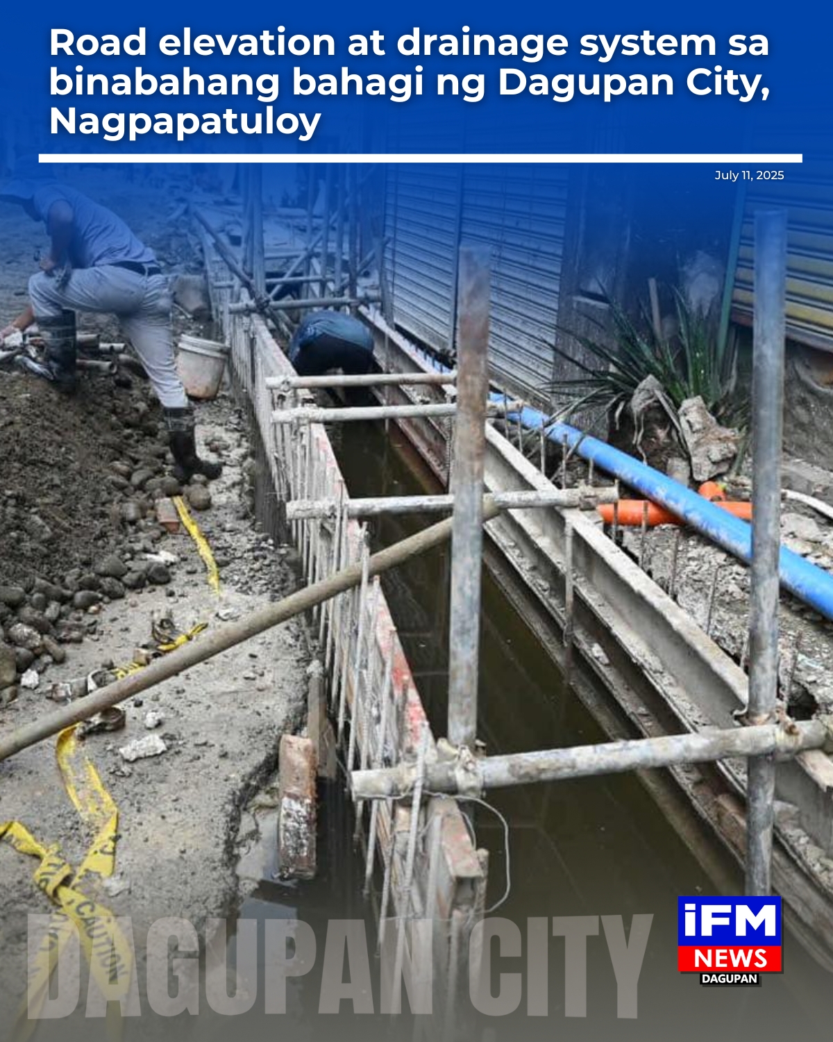 ROAD ELEVATION AT DRAINAGE SYSTEM SA ILAN PANG BAHAGI SA DAGUPAN CITY NA BINABAHA, NAGPAPATULOY ...