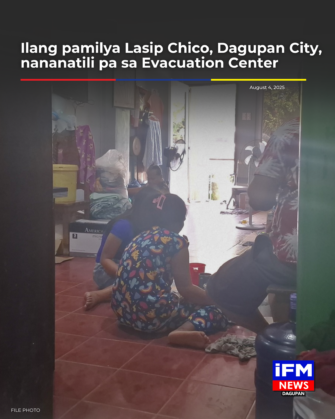 ILANG PAMILYA SA LASIP CHICO, NANANATILI PA SA EVACUATION CENTER - RMN Networks