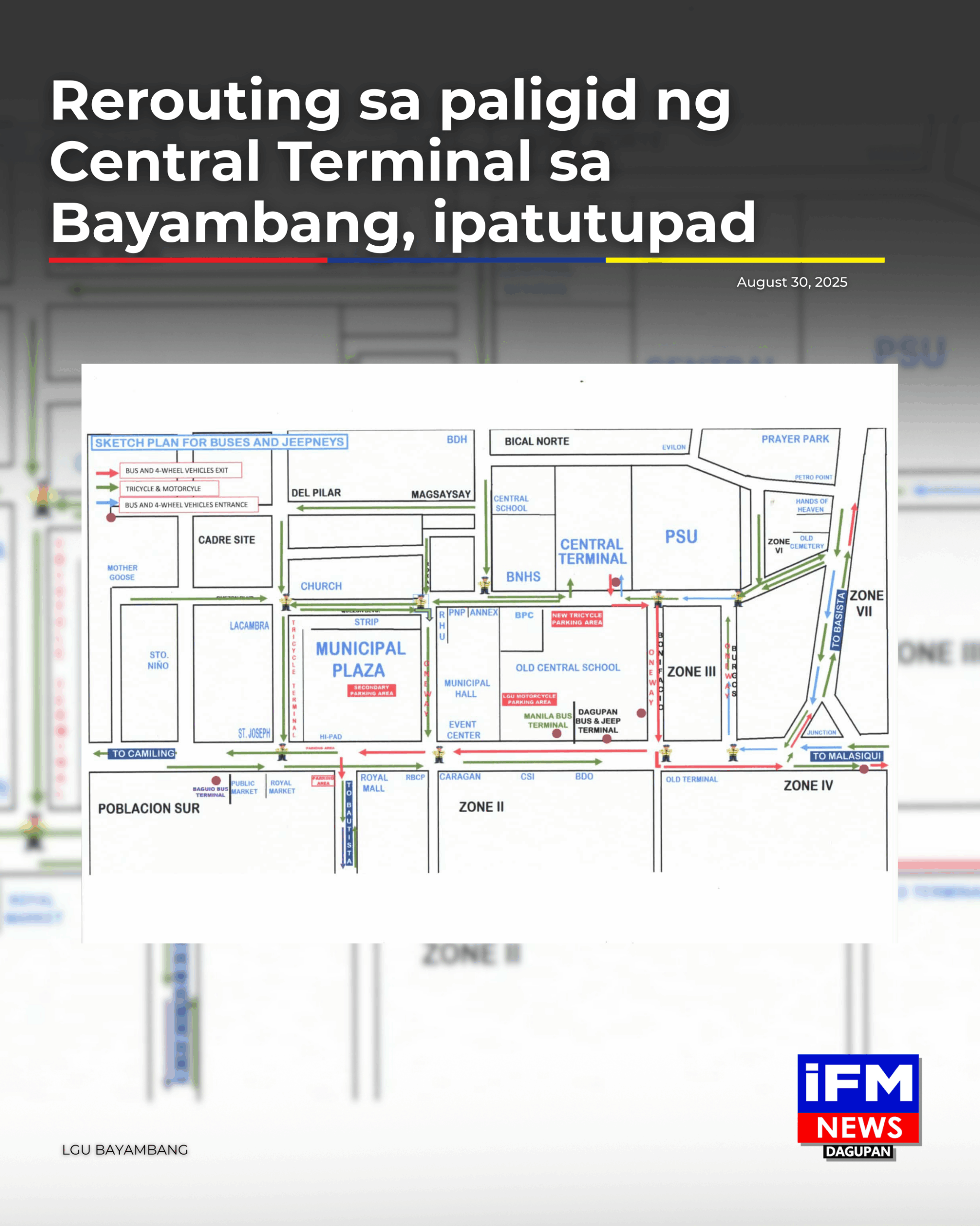 REROUTING SA PALIGID NG CENTRAL TERMINAL SA BAYAMBANG, IPATUTUPAD - RMN ...