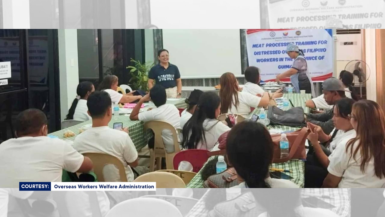 Meat Processing Training para sa mga distressed OFW, sinimulan na ng ...
