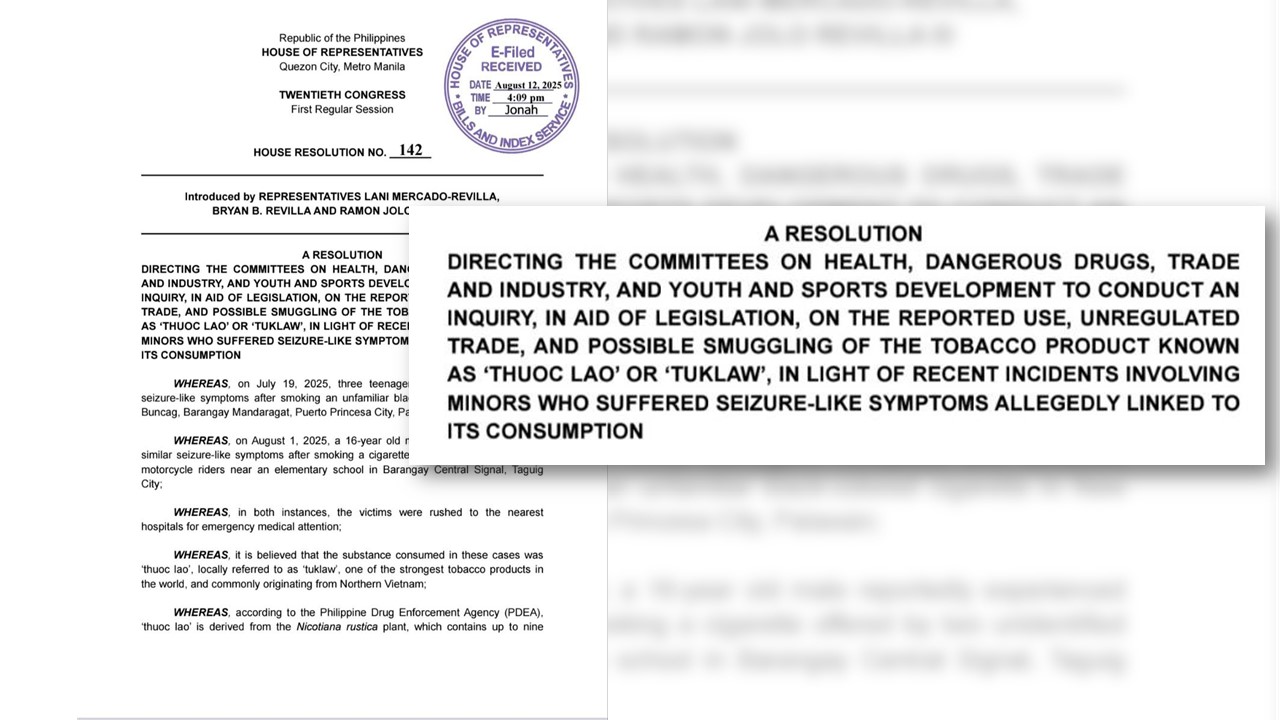 Pagpuslit, bentahan, at paggamit ng Thuoc Lao (Tuklaw) na sigarilyo ...
