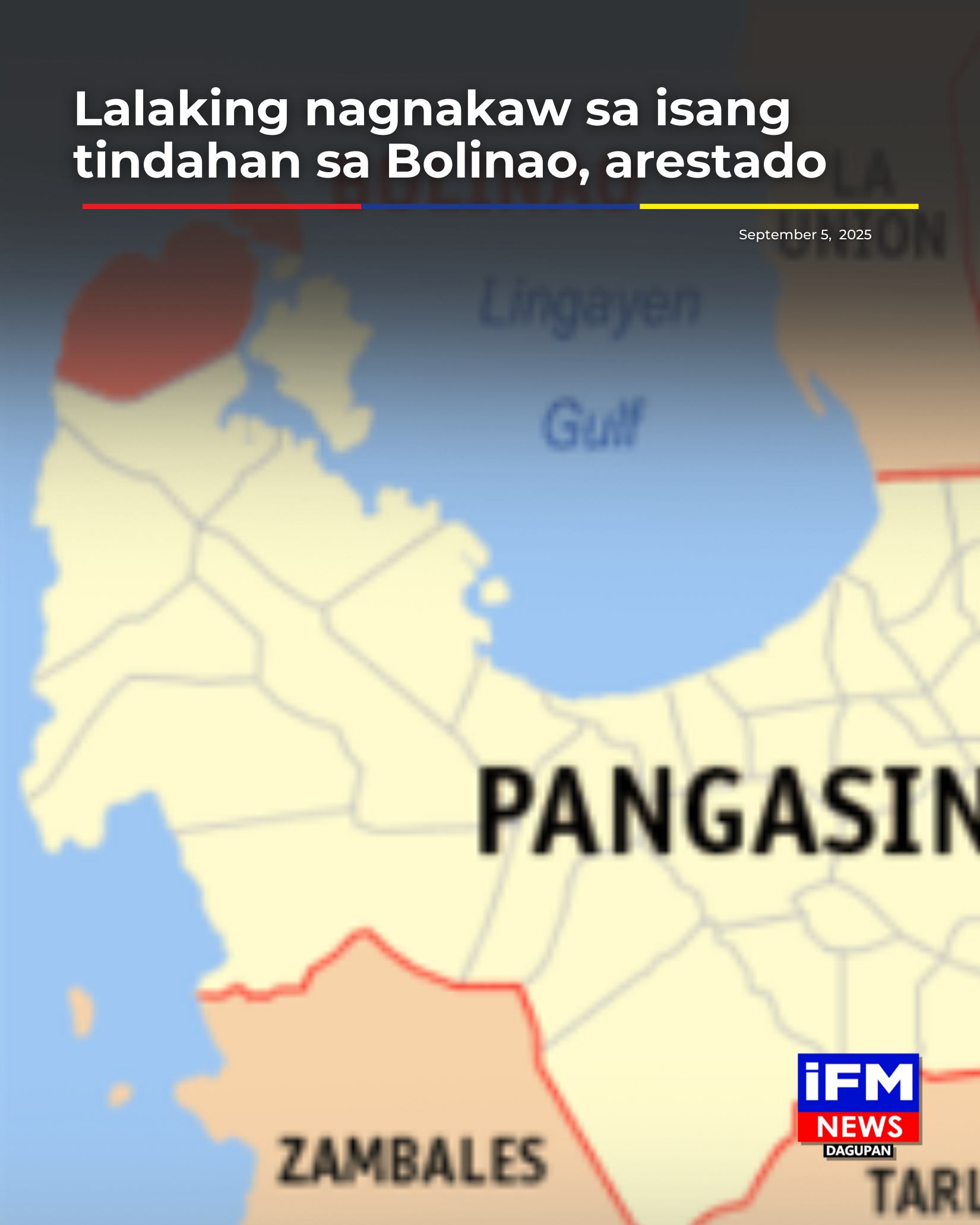 LALAKING NAGNAKAW SA ISANG TINDAHAN SA BOLINAO, ARESTADO - RMN Networks