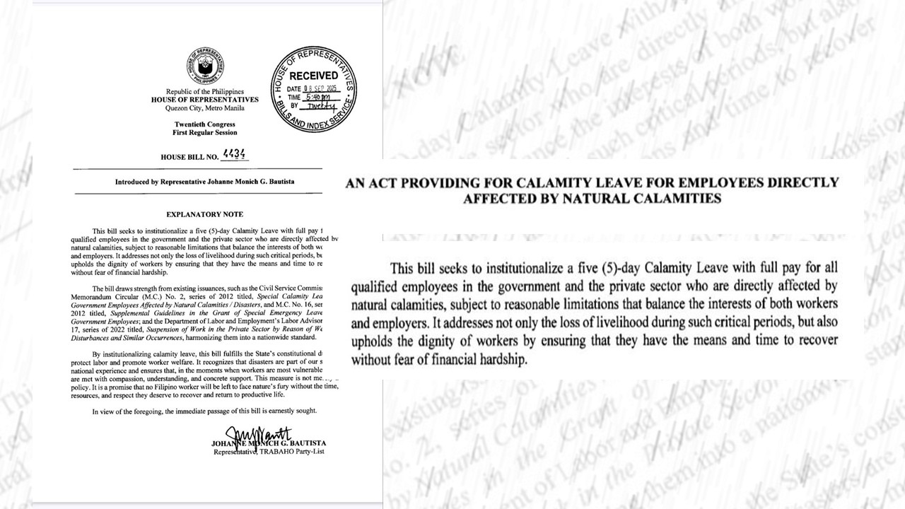 5 araw na Calamity Leave, isinulong sa Kamara - RMN Networks