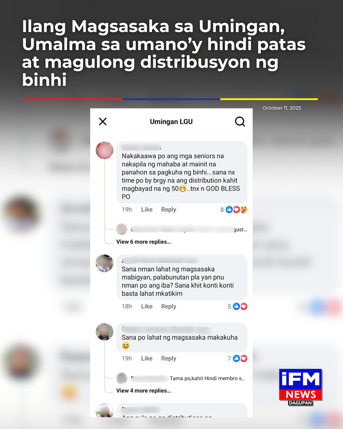 ILANG MAGSASAKA SA UMINGAN, UMALMA SA UMANO'Y HINDI PATAS AT MAGULONG ...