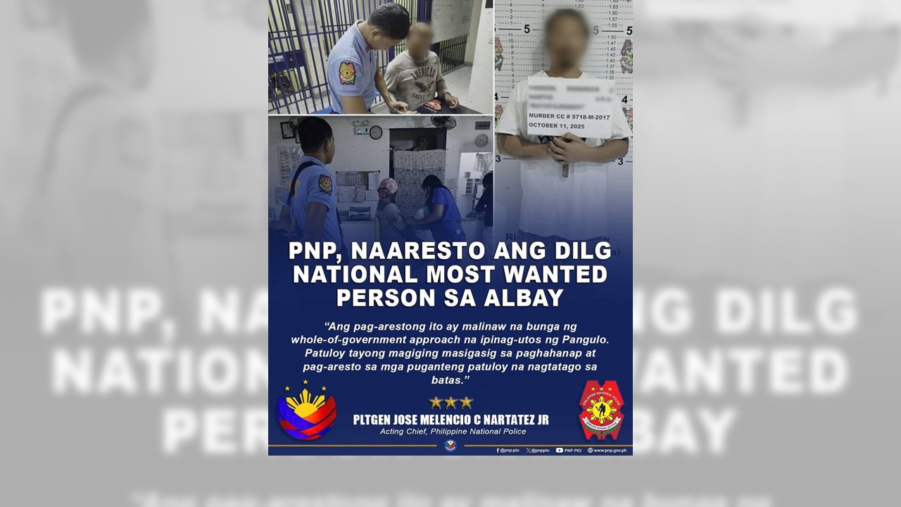 DILG National Most Wanted Person sa Albay, naaresto ng PNP - RMN Networks