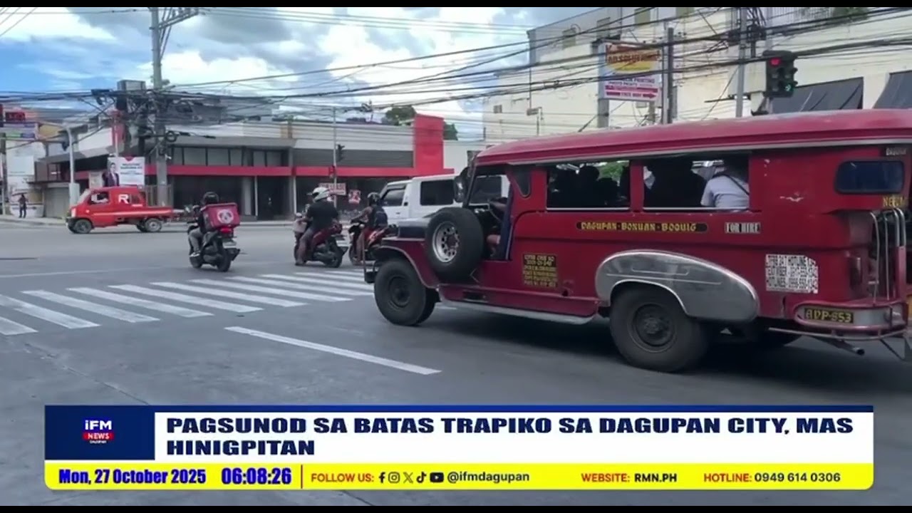 PAGSUNOD SA BATAS TRAPIKO SA DAGUPAN CITY, MAS HINIGPITAN - RMN Networks