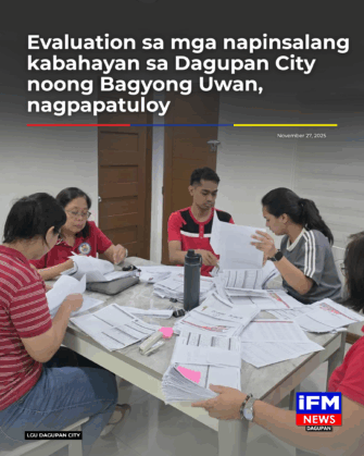 EVALUATION SA MGA NAPINSALANG KABAHAYAN SA DAGUPAN CITY NOONG BAGYONG ...