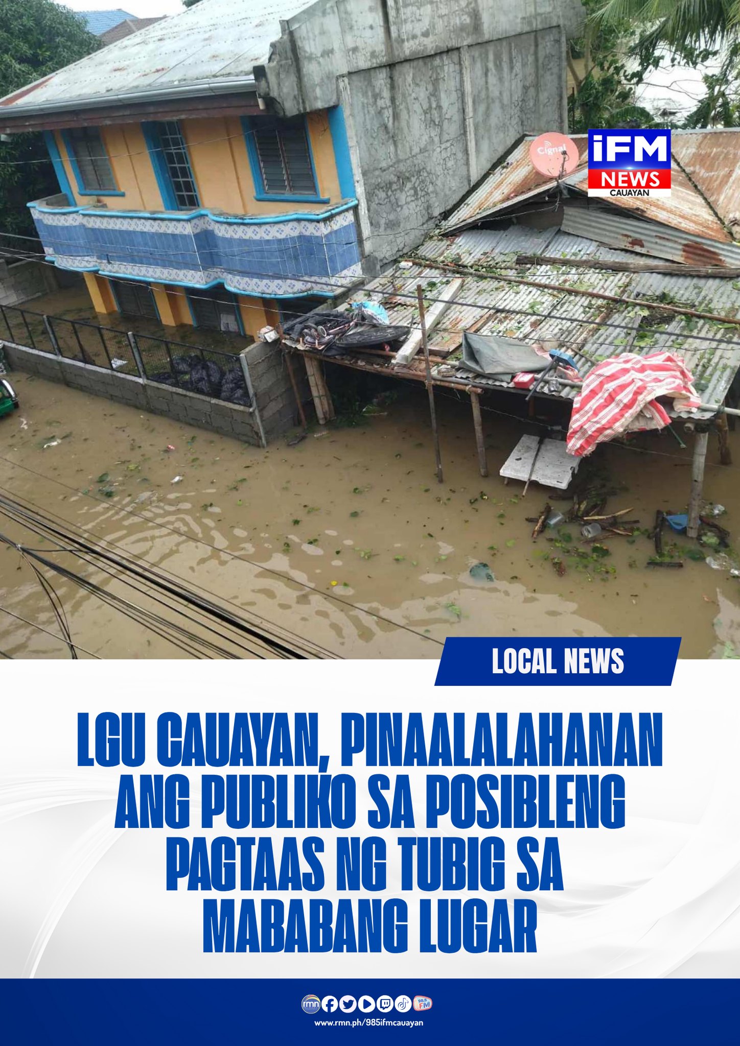 LGU CAUAYAN, PINAALALAHANAN ANG PUBLIKO SA POSIBLENG PAGTAAS NG TUBIG SA MABABANG LUGAR - RMN ...