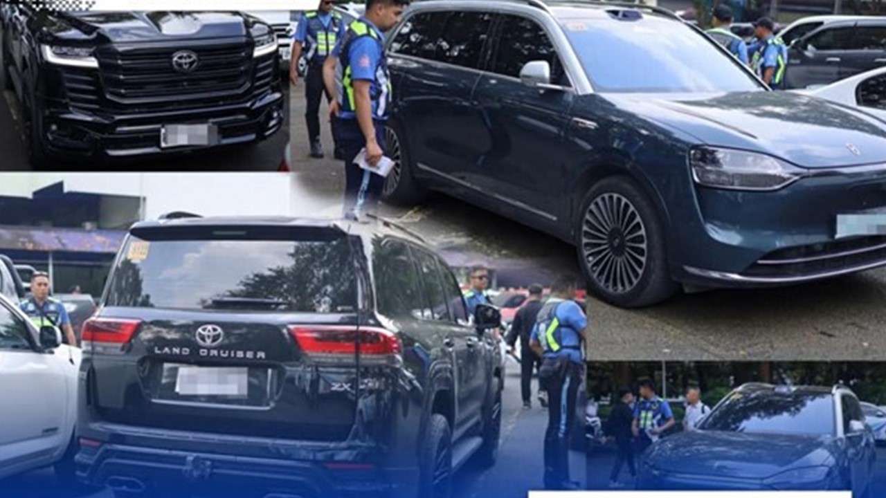 Dalawang sasakyan na nakitaan ng paglabag sa batas-trapiko, inimpound ng LTO; lisensya ng mga ...