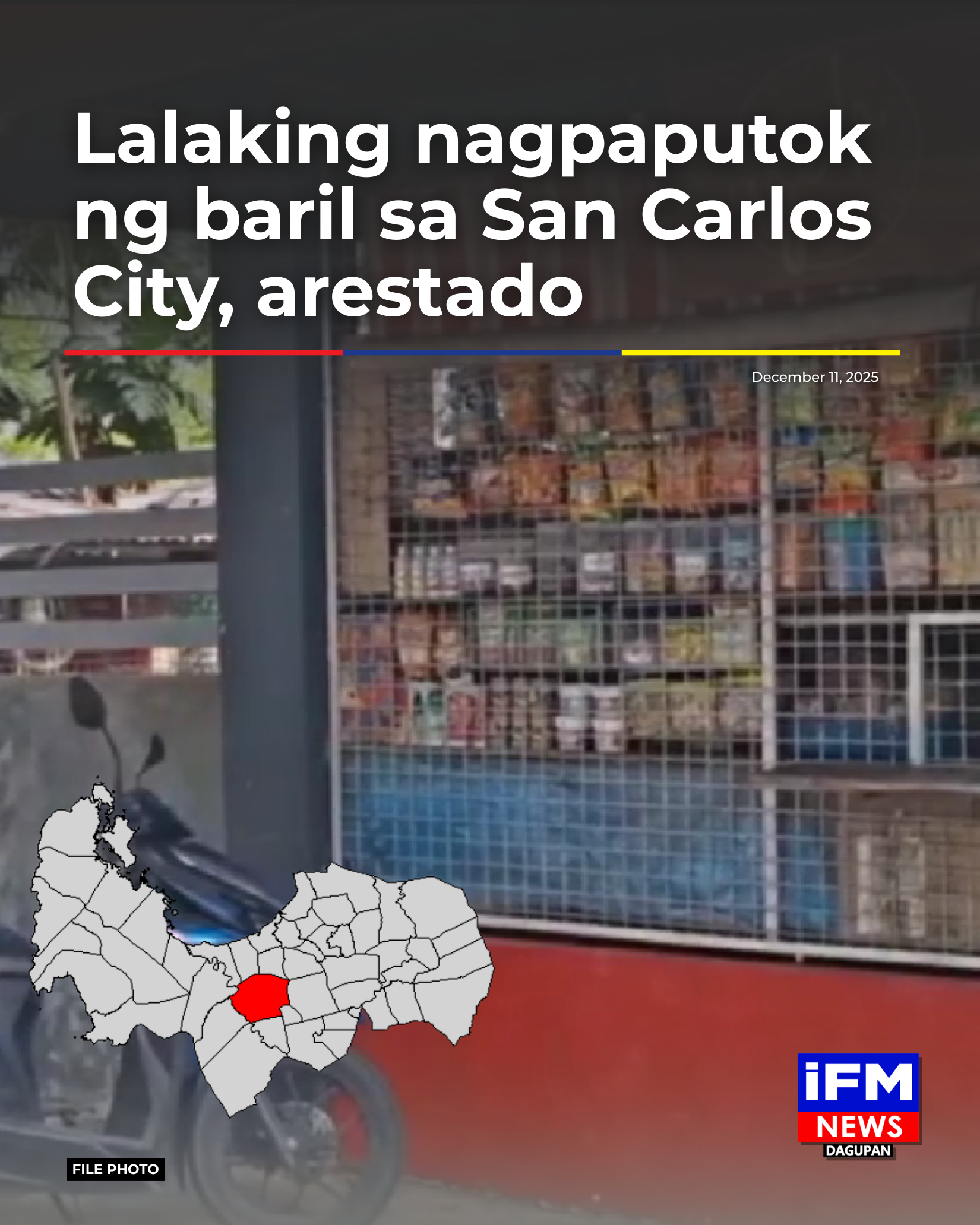 LALAKING NAGPAPUTOK NG BARIL SA SAN CARLOS CITY, ARESTADO - RMN Networks