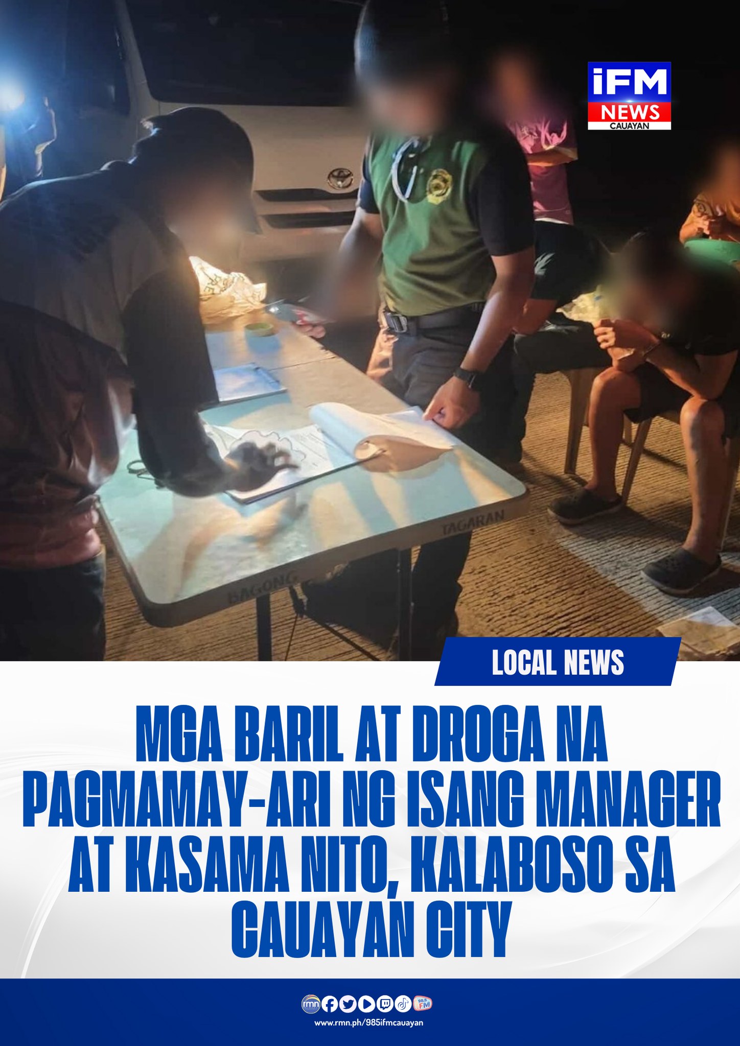 MGA BARIL AT DROGA NA PAGMAMAY-ARI NG ISANG MANAGER AT KASAMA NITO ...