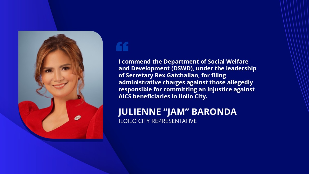 Mga sangkot sa panloloko at pag-abuso sa AICS, marapat lang tugisin ng ...