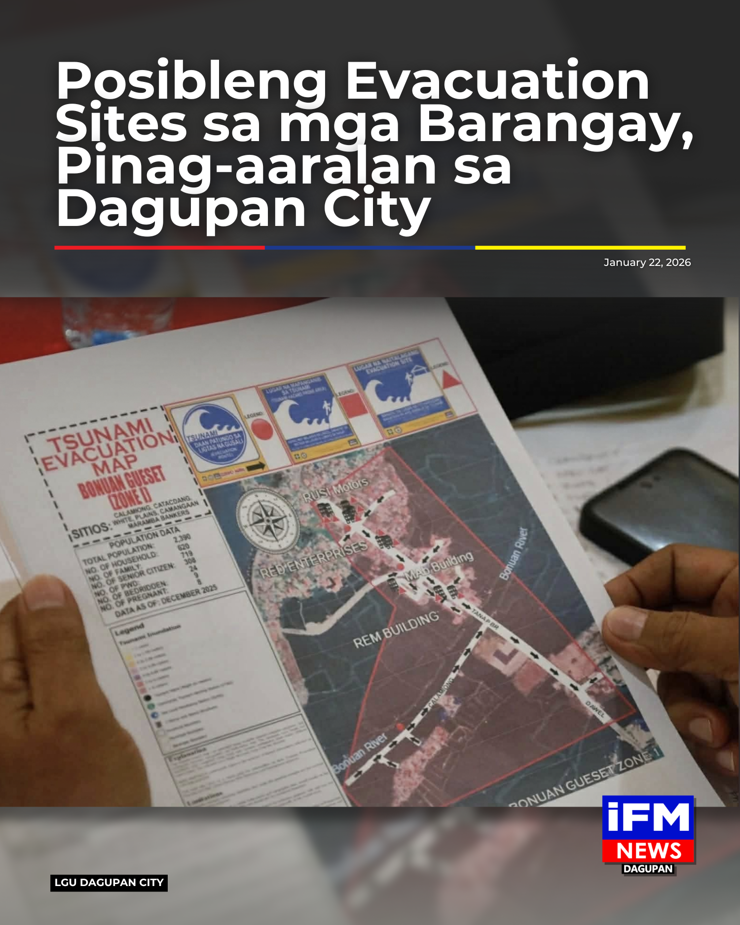 POSIBLENG EVACUATION SITES SA MGA BARANGAY, PINAG-AARALAN SA DAGUPAN ...
