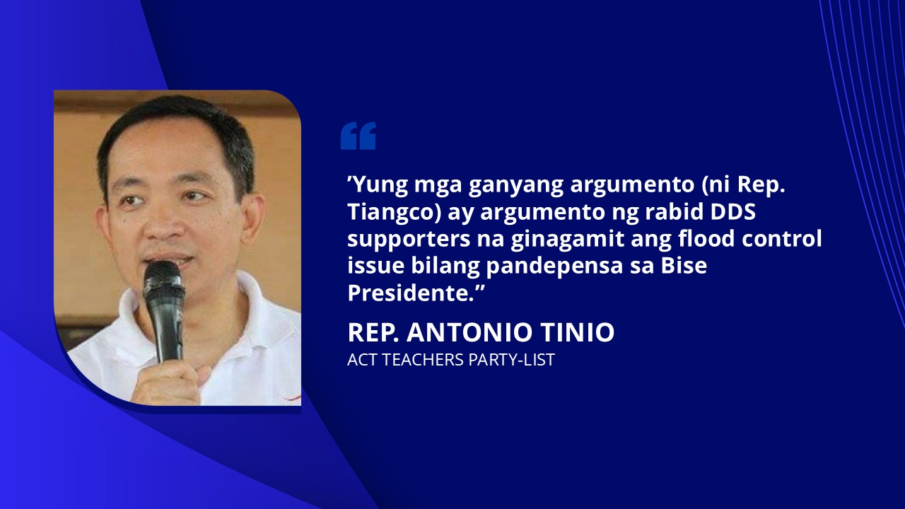 Flood control scandal, hindi dapat gamiting kondisyon sa pagsuporta sa ...