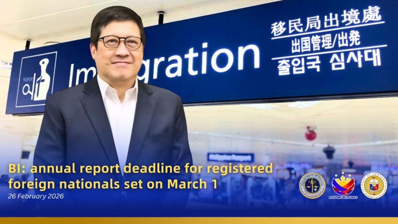 Deadline ng Annual Report para sa mga rehistradong banyaga sa bansa ...