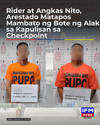 RIDER AT ANGKAS NITO, ARESTADO MATAPOS MAMBATO NG BOTE NG ALAK SA ...