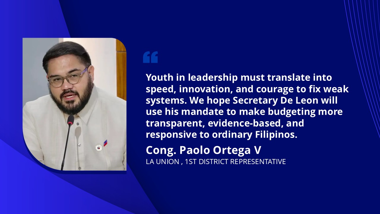 Isang lider ng Kamara, umaasang makakatulong ng malaki ang bagong DBM ...