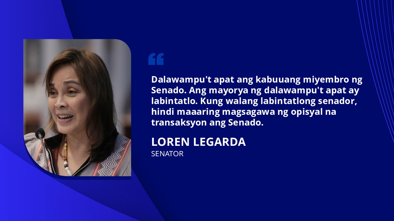 Pagpapalit ng mga committee chairman at liderato, labag sa Konstitusyon ...